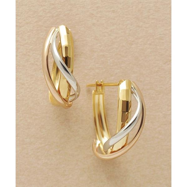 ※このアイテムは返品・交換対象外商品です。ZOZO問い合わせ番号:106015883ショップ:TAKE-UP，テイクアップブランド:TAKE-UP，テイクアップ商品名:高品位トリカラー トリプルラインカットミックスフープピアスカテゴリ:アク...