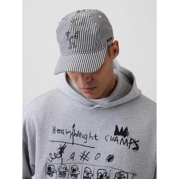 ZOZO問い合わせ番号:106016146ショップ:GAP，ギャップブランド:GAP，ギャップ商品名:ジャン＝ミシェル・バスキア ストライプ ベースボールキャップカテゴリ:帽子>キャップブランド品番:900709素材:コットン100%...