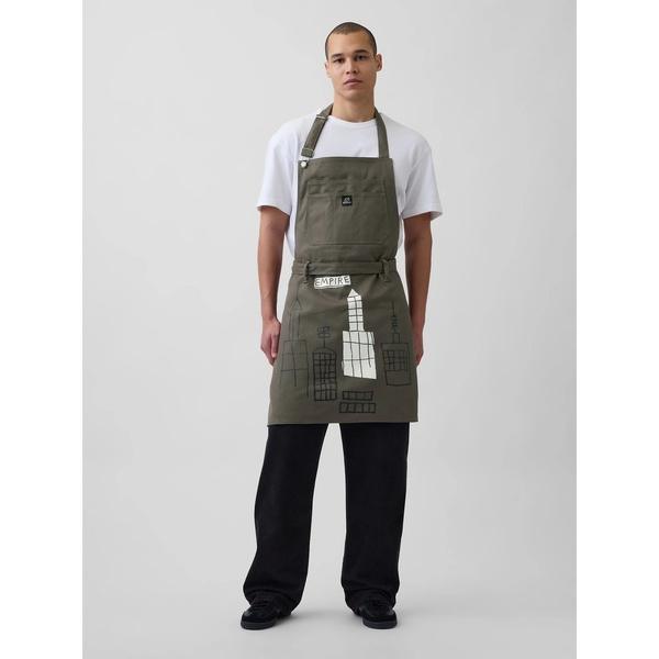 ZOZO問い合わせ番号:106016148ショップ:GAP，ギャップブランド:GAP，ギャップ商品名:ジャン＝ミシェル・バスキア キャンバス エプロンカテゴリ:食器/キッチン>エプロンブランド品番:900707素材:コットン100%カ...