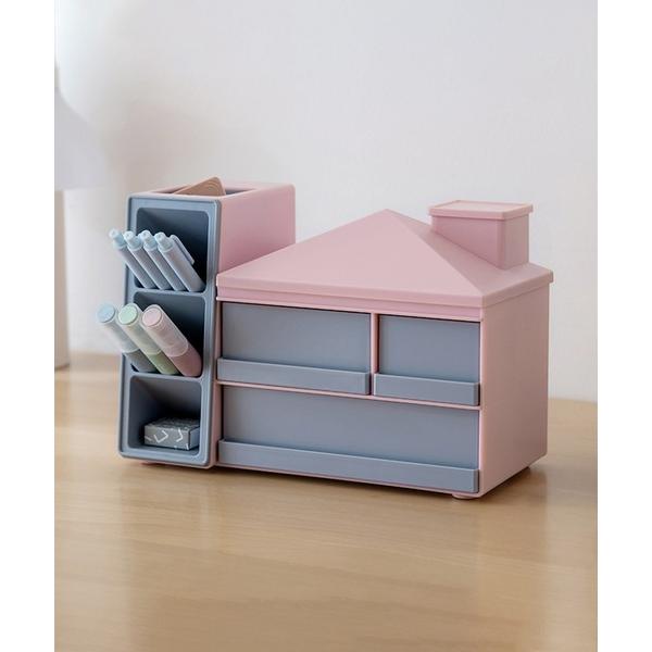 ZOZO問い合わせ番号:106016595ショップ:aimoha，アイモハブランド:aimoha，アイモハ商品名:【aimoha HOME】ハウス型　デスク収納ケースカテゴリ:インテリア>収納グッズブランド品番:mosdlp9199a...