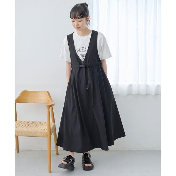 『タイムセール実施中』ZOZO問い合わせ番号:106016726ショップ:coen，コーエンブランド:coen，コーエン商品名:【接触冷感/UVカット】C.mt 撥水Vネックフレアジャンスカカテゴリ:ワンピース/ドレス>ジャンパースカ...