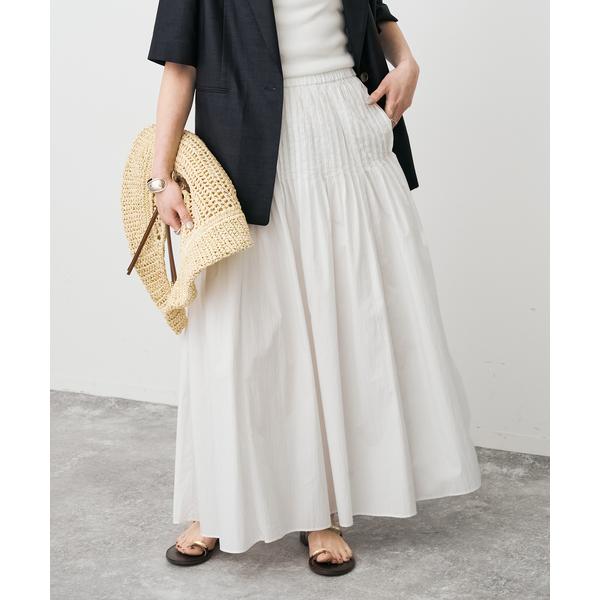 ZOZO問い合わせ番号:106017068ショップ:Spick &amp; Span，スピック アンド スパンブランド:Spick &amp; Span，スピックアンドスパン商品名:《手洗い可》CO/PAシアータイプライターギャザースカート...