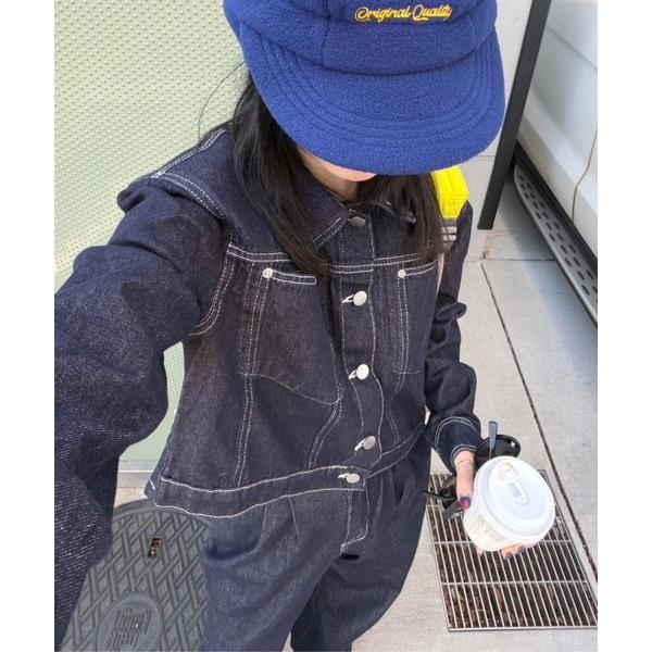 『タイムセール実施中』ZOZO問い合わせ番号:106017367ショップ:merrylatte，メリーラテブランド:lanan select，ラナンセレクト商品名:デニムジャケット ハイウエストタックデニム セットアップカテゴリ:ジャケット...