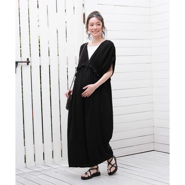 ZOZO問い合わせ番号:106018228ショップ:LEPSIM，レプシィムブランド:LEPSIM，レプシィム商品名:【産前・産後対応】マタニティ／ギャザーオールインワン　668373カテゴリ:ママ＆ベビー>マタニティウェア/グッズブ...