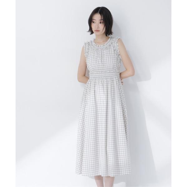 ZOZO問い合わせ番号:106018311ショップ:NATURAL BEAUTY BASIC，ナチュラルビューティーベーシックブランド:NATURAL BEAUTY BASIC，ナチュラルビューティーベーシック商品名:チェックシャーリングワ...