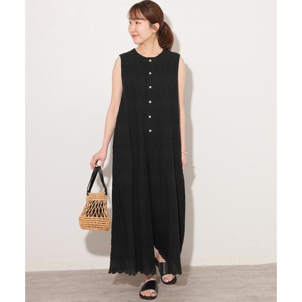 ZOZO問い合わせ番号:106018531ショップ:JOURNAL STANDARD，ジャーナルスタンダードブランド:JOURNAL STANDARD relume，ジャーナルスタンダード　レリューム商品名:コットンカットワーク刺繍オールイ...