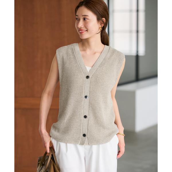 ZOZO問い合わせ番号:106018548ショップ:Spick &amp; Span，スピック アンド スパンブランド:FRAMeWORK，フレームワーク商品名:≪WEB限定 / 追加≫ウォッシャブルPLリネン混2WAYニット 2カテゴリ:...