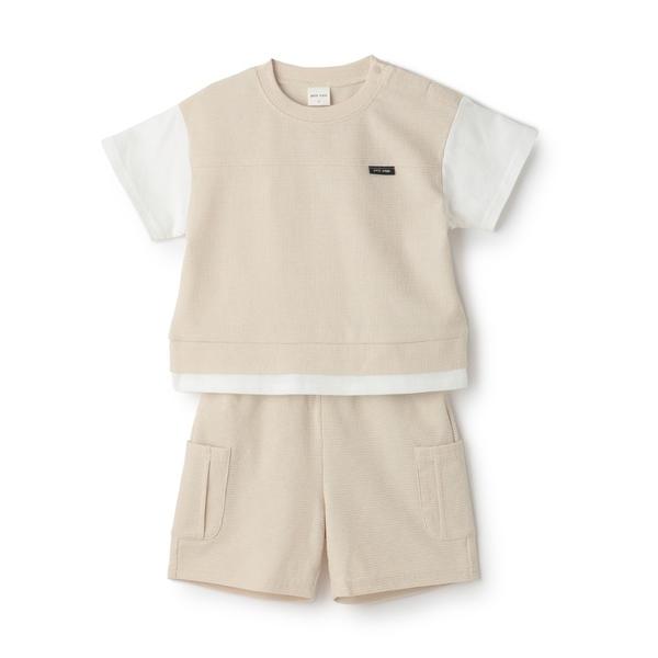 ZOZO問い合わせ番号:106053959ショップ:petit main，プティマインブランド:petit main，プティマイン商品名:【接触冷感】ドッキングカットセットアップカテゴリ:ジャケット/アウター>セットアップブランド品番...