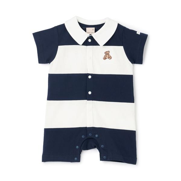 ※このアイテムは返品・交換対象外商品です。ZOZO問い合わせ番号:106053962ショップ:petit main，プティマインブランド:petit main，プティマイン商品名:切り替えラガーカバーオールカテゴリ:ママ＆ベビー>ロン...