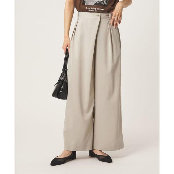 ZOZO問い合わせ番号:106054334ショップ:green label relaxing，グリーンレーベル リラクシングブランド:green label relaxing，グリーンレーベルリラクシング商品名:ラップ ワイド パンツカテゴ...