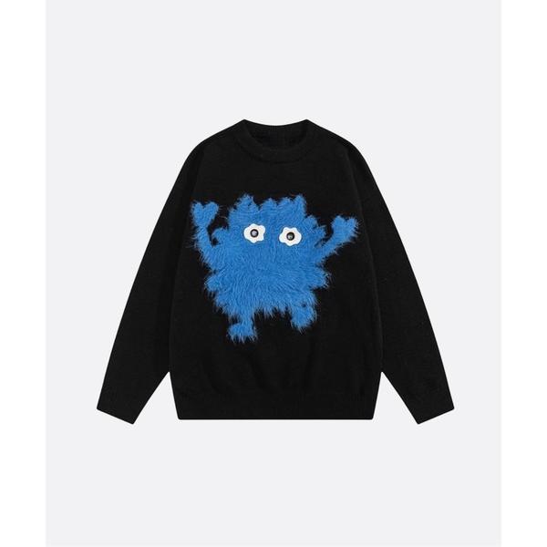 ZOZO問い合わせ番号:106054819ショップ:P L U M STORE，プラム ストアブランド:U:UME，ユーム商品名:Fluffy Cartoon Sweaterカテゴリ:トップス>ニット/セーターブランド品番:C2410...