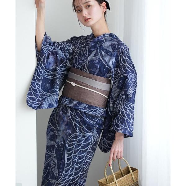 ZOZO問い合わせ番号:106055370ショップ:utatane，ウタタネブランド:utatane，ウタタネ商品名:有松絞り浴衣3点セット utatane 夜波朱雀カテゴリ:水着/着物・浴衣>浴衣ブランド品番:5010293311素...