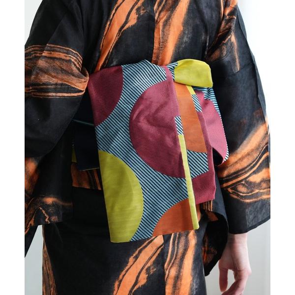 ZOZO問い合わせ番号:106055498ショップ:utatane，ウタタネブランド:utatane，ウタタネ商品名:帯単品 小袋帯 ニコアンティーク モダン・ドットラインカテゴリ:水着/着物・浴衣>和装小物ブランド品番:527962...