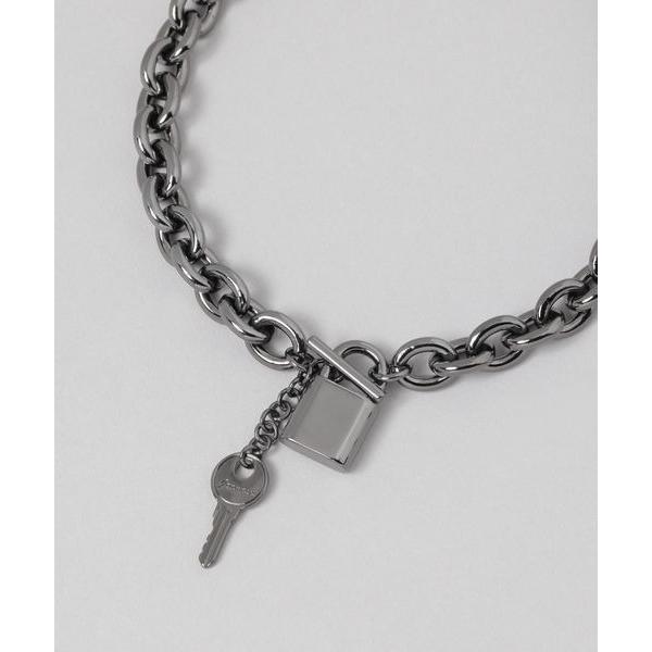 ZOZO問い合わせ番号:106055824ショップ:JEANASIS，ジーナシスブランド:JEANASIS，ジーナシス商品名:LOCK CHAIN ネックレス/660063カテゴリ:アクセサリー>ネックレスブランド品番:660063素...