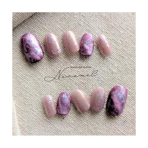 ※このアイテムは返品・交換対象外商品です。コスメ商品ZOZO問い合わせ番号:106055972ショップ:TONE，トーンブランド:tone，トーン商品名:【nanamel】パープルのニュアンスネイル(MA)カテゴリ:メイクアップ>ネイ...