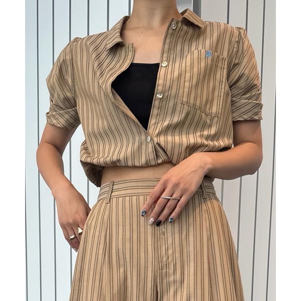 ZOZO問い合わせ番号:106056704ショップ:AMERI VINTAGE，アメリビンテージブランド:Ameri，アメリ商品名:CONSTRUCTIVE SLEEVE MULTI STRIPE SHIRTカテゴリ:トップス>シャツ...