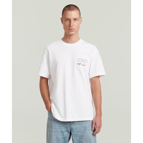 ZOZO問い合わせ番号:106057987ショップ:G-STAR RAW，ジースター・ロゥブランド:G-STAR，ジースター商品名:Applique Graphic T-Shirt/アップリケグラフィックTシャツカテゴリ:トップス>T...