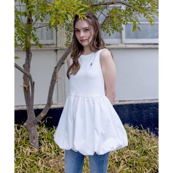 ZOZO問い合わせ番号:106058231ショップ:clear，クリアブランド:U.S. POLO ASSN.，ユーエスポロアッスン，clear，クリア商品名:【U.S. POLO ASSN.】clear 別注 布帛切替ノースリーブバルーン...
