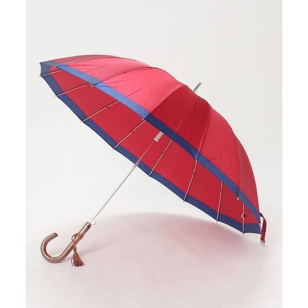 ZOZO問い合わせ番号:106058490ショップ:GARDENS L.E.D.，ガーデンズ エルイーディーブランド:RAMUDA，ラムダ，L.E.D.BITES，エルイーディーバイツ商品名:16本骨　無地切り替え　タッセル付き　ジャンプ傘...