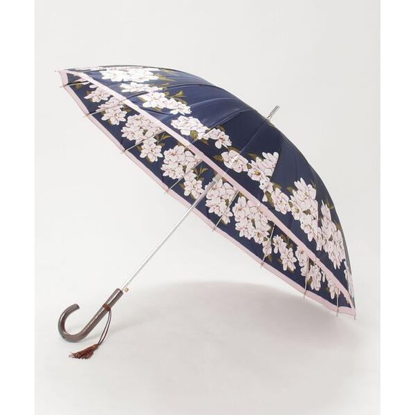 ZOZO問い合わせ番号:106058493ショップ:GARDENS L.E.D.，ガーデンズ エルイーディーブランド:RAMUDA，ラムダ，L.E.D.BITES，エルイーディーバイツ商品名:16本骨　切り替え花柄　タッセル付き　ジャンプ傘...