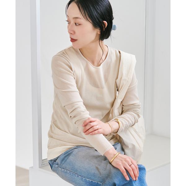 ZOZO問い合わせ番号:106059018ショップ:Plage，プラージュブランド:Plage，プラージュ商品名:《追加》Mesh Sheer ロンT 6カテゴリ:トップス>Tシャツ/カットソーブランド品番:2607092215612...