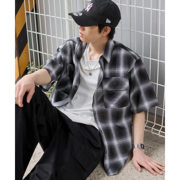 ZOZO問い合わせ番号:106059111ショップ:WEGO，ウィゴーブランド:WEGO，ウィゴー商品名:WEGO/【26年春夏新作】オンブレチェックシャツカテゴリ:トップス>シャツ/ブラウスブランド品番:WE26SM04-M0007...