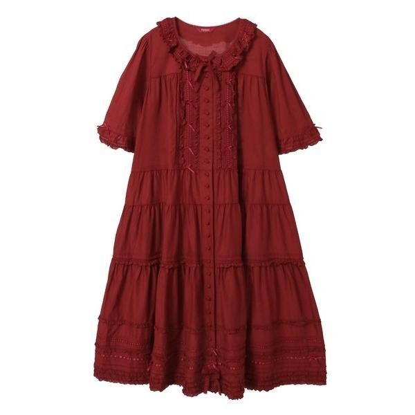 ZOZO問い合わせ番号:106094474ショップ:PINK HOUSE，ピンクハウスブランド:PINK HOUSE，ピンクハウス商品名:ミニリボンいっぱいティアードワンピースカテゴリ:ワンピース/ドレス>ワンピースブランド品番:A2...