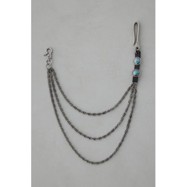 ZOZO問い合わせ番号:106095398ショップ:AZUL BY MOUSSY，アズールバイマウジーブランド:AZUL BY MOUSSY，アズールバイマウジー商品名:ターコイズウォレットチェーンカテゴリ:財布/小物>ウォレットチェ...