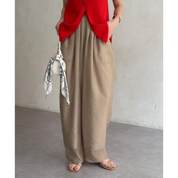 ZOZO問い合わせ番号:106095658ショップ:DouDou，ドゥドゥブランド:DouDou，ドゥドゥ商品名:【WEB限定】オーガンジータックパンツカテゴリ:パンツ>その他パンツブランド品番:DDZ1061202A0021素材:（...