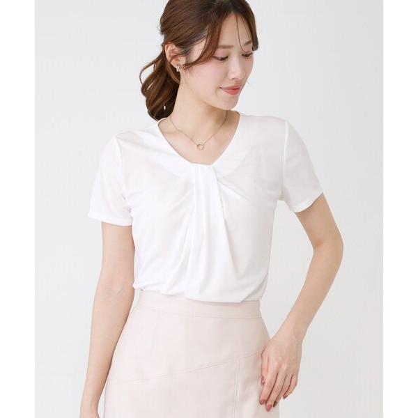 ZOZO問い合わせ番号:106095871ショップ:COUP DE CHANCE，クードシャンスブランド:COUP DE CHANCE，クードシャンス商品名:【手洗い可／日本製／一枚着／ジャケットイン】タックデザインのジャージートップスカテ...