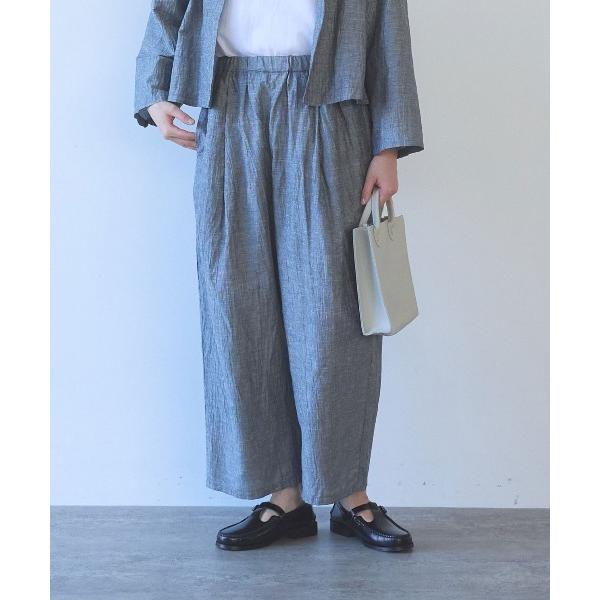 ZOZO問い合わせ番号:106096499ショップ:bulle de savon，ビュルデサボンブランド:yuni，ユニ　，bulle de savon，ビュルデサボン商品名:L/C/Pe washer gum tuck pantsカテゴリ...