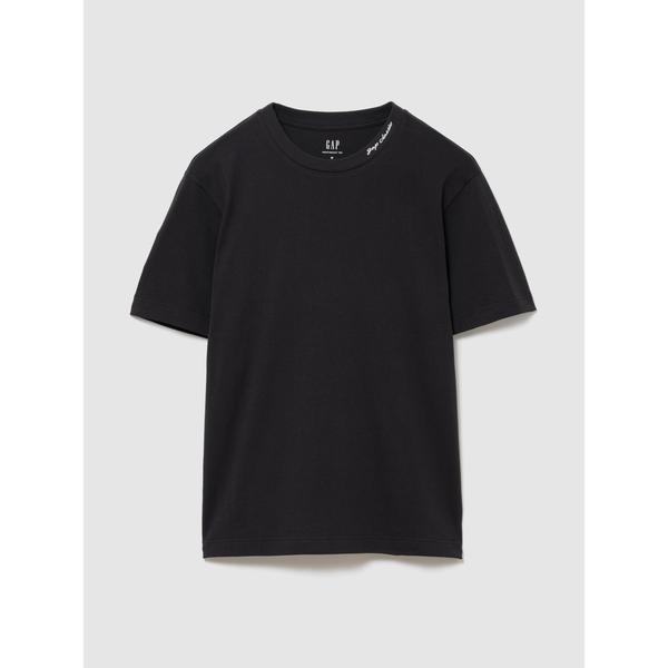 『タイムセール実施中』ZOZO問い合わせ番号:106097990ショップ:GAP，ギャップブランド:GAP，ギャップ商品名:ヘビーウェイト GAPロゴ リラックスフィット クロップドTシャツカテゴリ:トップス>Tシャツ/カットソーブラ...