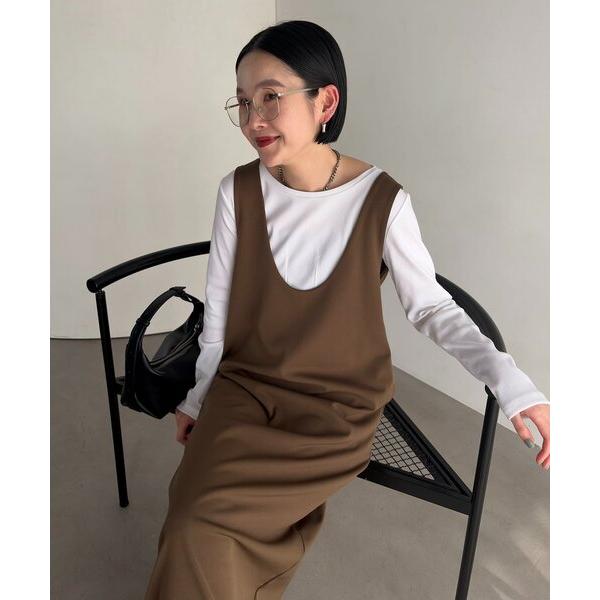 ZOZO問い合わせ番号:106099393ショップ:CAPRICIEUX LE'MAGE，カプリシュレマージュブランド:CAPRICIEUX LE'MAGE，カプリシューレマージュ商品名:【tani企画】UネックIラインワンピースカテゴリ:...