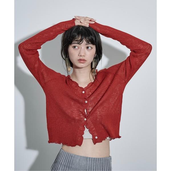 ZOZO問い合わせ番号:106099508ショップ:Auntie Rosa，アンティローザブランド:THE YOn，ザヨン商品名:シアーリブサマーニットVネックカーデカテゴリ:トップス>カーディガン/ボレロブランド品番:TY00000...