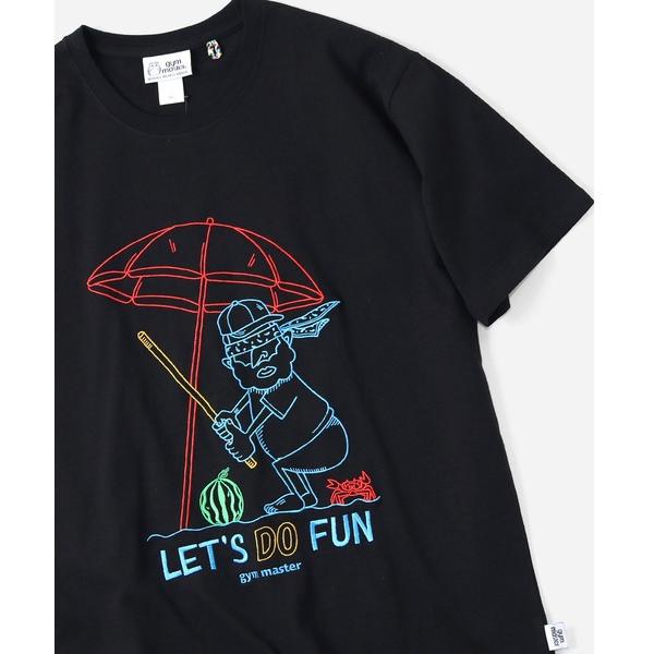 ZOZO問い合わせ番号:106099665ショップ:gym master，ジムマスターブランド:gym master，ジムマスター商品名:7.4oz LETS DO FUN 刺繍TEEカテゴリ:トップス>Tシャツ/カットソーブランド品...