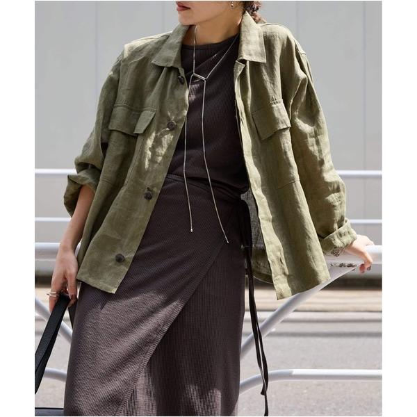 ZOZO問い合わせ番号:106100049ショップ:JOURNAL STANDARD，ジャーナルスタンダードブランド:JOURNAL STANDARD，ジャーナルスタンダード商品名:《追加2》リネンミリタリージャケットカテゴリ:ジャケット/...