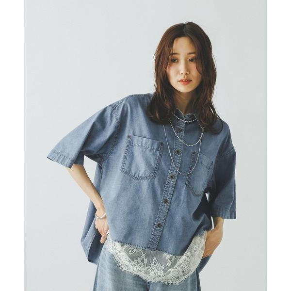 ZOZO問い合わせ番号:106100121ショップ:GLOBAL WORK，グローバルワークブランド:GLOBAL WORK，グローバルワーク商品名:GOODデニムシャツ半袖/655908カテゴリ:トップス>シャツ/ブラウスブランド品...