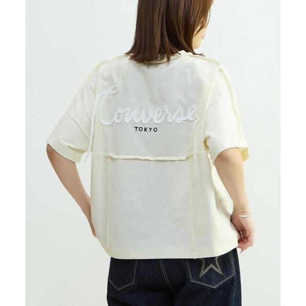 ZOZO問い合わせ番号:106100145ショップ:CONVERSE TOKYO，コンバーストウキョウブランド:CONVERSE TOKYO，コンバーストウキョウ商品名:SPINDLE LOGO SWITCHING TEEカテゴリ:トップス...