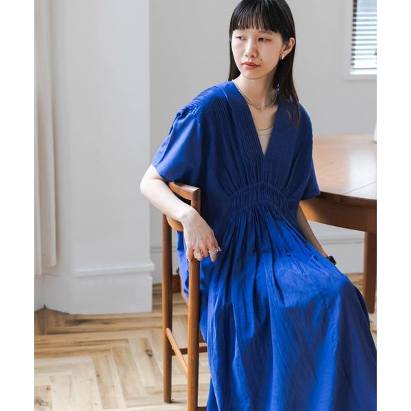 ZOZO問い合わせ番号:106135652ショップ:URBAN RESEARCH DOORS，アーバン リサーチ ドアーズブランド:URBAN RESEARCH DOORS，アーバンリサーチドアーズ商品名:ピンタックギャザーワンピースカテゴ...