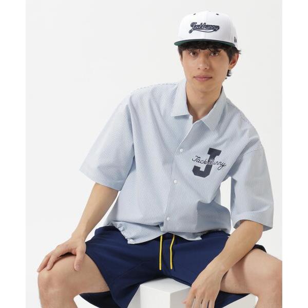ZOZO問い合わせ番号:106136138ショップ:the HOUSE，ザハウスブランド:Jack Bunny!!，ジャックバニー商品名:吸水速乾ストライプ半袖シャツカテゴリ:トップス>シャツ/ブラウスブランド品番:262-61113...