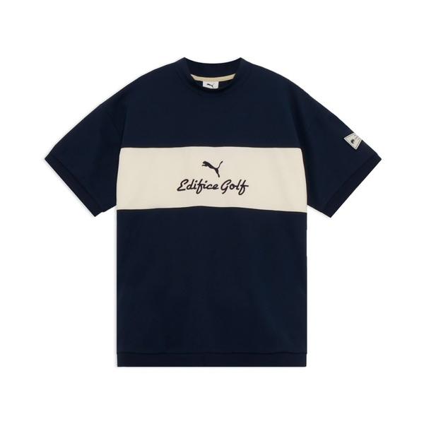 ZOZO問い合わせ番号:106136642ショップ:PUMA STORE ZOZO，プーマストアゾゾブランド:PUMA，プーマ商品名:PUMA プーマ メンズ ゴルフ PUMA x EDIFICE カラーブロック モックネック 半袖カテゴリ...