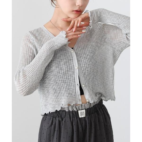 『タイムセール実施中』ZOZO問い合わせ番号:106137011ショップ:Bab，バブブランド:Bab，バブ商品名:パールボタンフリルカーデカテゴリ:トップス>カーディガン/ボレロブランド品番:3226300素材:レーヨン85% ポリ...