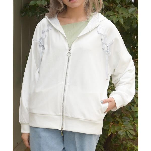 ZOZO問い合わせ番号:106137203ショップ:axes femme，アクシーズファムブランド:axes femme，アクシーズファム商品名:ＵＶカット編み上げパーカーカテゴリ:トップス>カーディガン/ボレロブランド品番:ZA63...