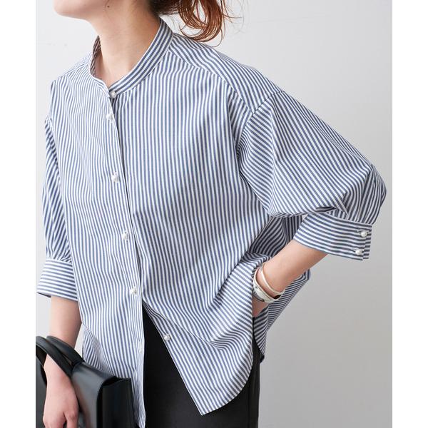 ZOZO問い合わせ番号:106137356ショップ:Spick &amp; Span，スピック アンド スパンブランド:Spick &amp; Span，スピックアンドスパン商品名:《WEB限定 / 追加2》パールボタンギャザースリーブシャ...