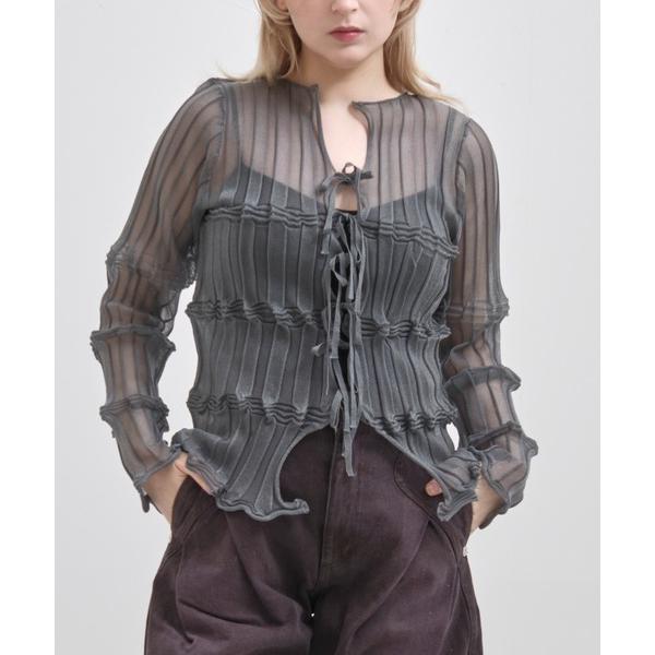 ZOZO問い合わせ番号:106137697ショップ:CONZ，コンズブランド:OPEN SESAME CLUB，オープンセサミクラブ商品名:sheer flow cardiganカテゴリ:トップス>Tシャツ/カットソーブランド品番:3...