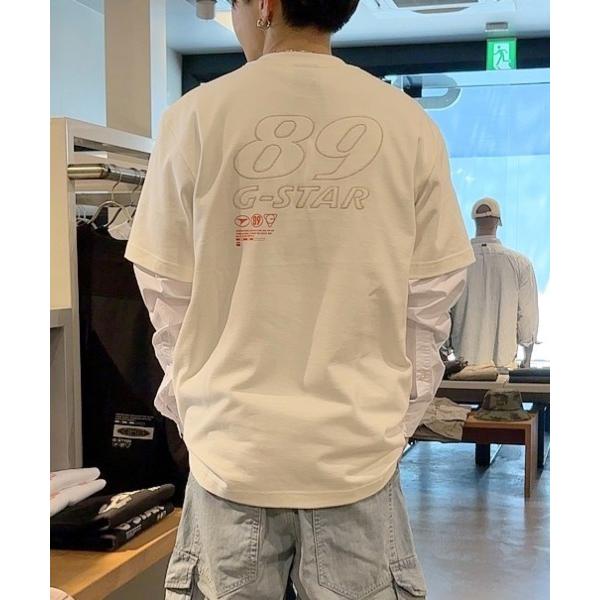 ZOZO問い合わせ番号:106138562ショップ:G-STAR RAW，ジースター・ロゥブランド:G-STAR，ジースター商品名:Applique Regular T-Shirt/バックアップリケグラフィックTシャツカテゴリ:トップス&g...