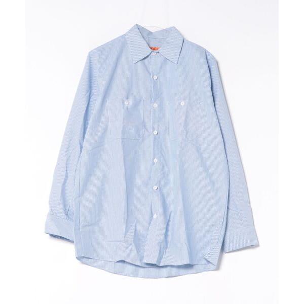 ZOZO問い合わせ番号:106139070ショップ:VIBGYOR，ヴィブジョーブランド:VIBGYOR，ヴィブジョー商品名:RED KAP(レッドキャップ) 長袖ワークシャツ 4.25oz ストライプカテゴリ:トップス>シャツ/ブラ...