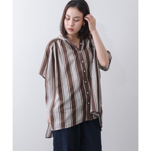 ZOZO問い合わせ番号:106139342ショップ:Bou Jeloud，ブージュルードブランド:Bou Jeloud，ブージュルード商品名:コットンストライプブラウスカテゴリ:トップス>シャツ/ブラウスブランド品番:3316208素...