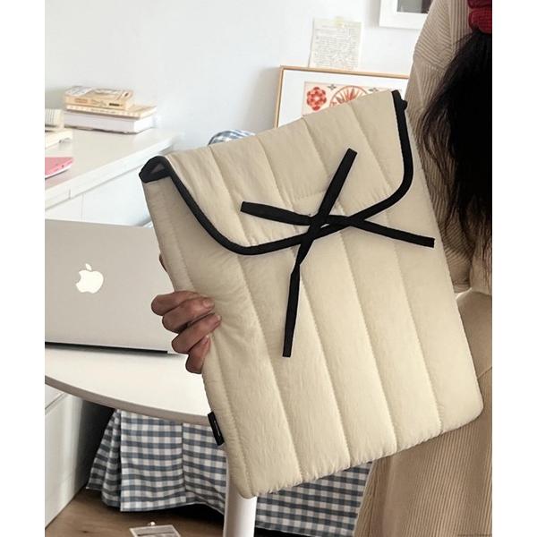 『タイムセール実施中』ZOZO問い合わせ番号:106139566ショップ:VIBGYOR，ヴィブジョーブランド:VIBGYOR，ヴィブジョー商品名:Liaa/リボン キルティング PCタブレットケース 13-14インチ A18780カテゴリ...