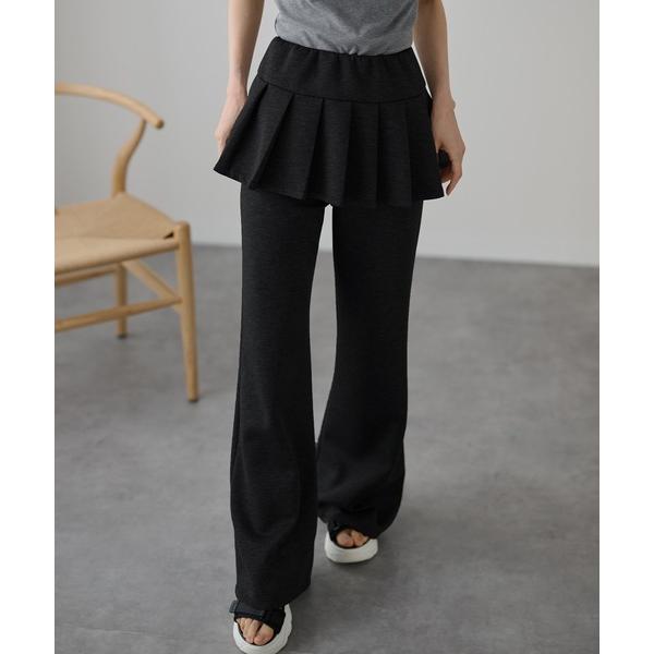 ZOZO問い合わせ番号:106139648ショップ:Lace Ladies，レースレディースブランド:DAYRA，デイラ商品名:ソリッドカラー スカート付き ワイド パンツカテゴリ:パンツ>その他パンツブランド品番:DAB027素材:...